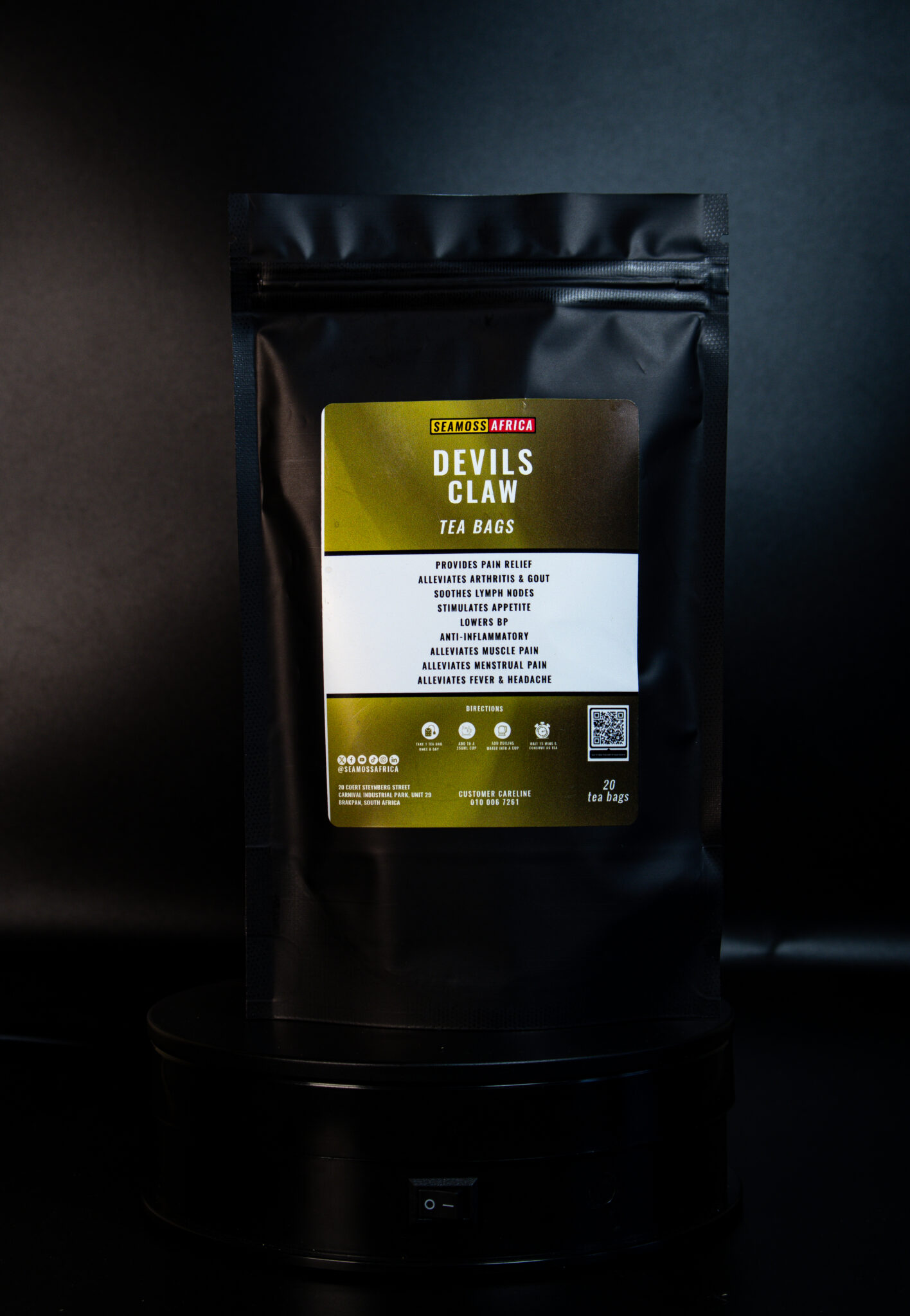 Devils Claw 20 Tea Bags - Seamoss Africa
